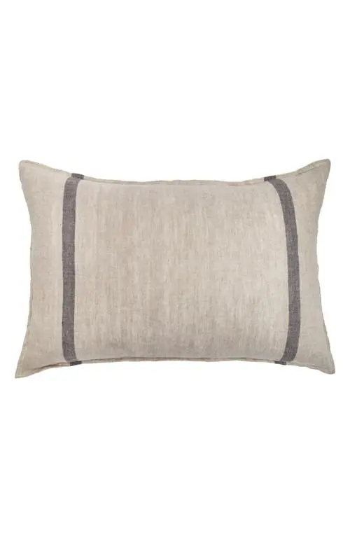 POM POM AT HOME Rory Linen Sham - Flax/midnight