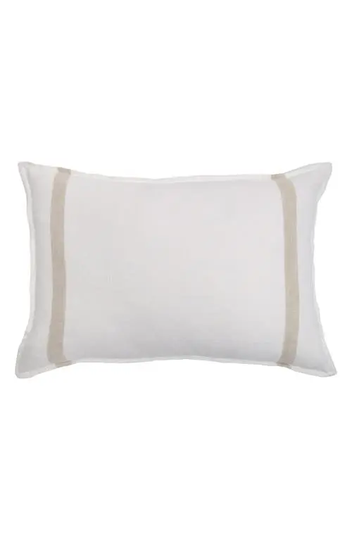 POM POM AT HOME Rory Linen Sham - White/flax