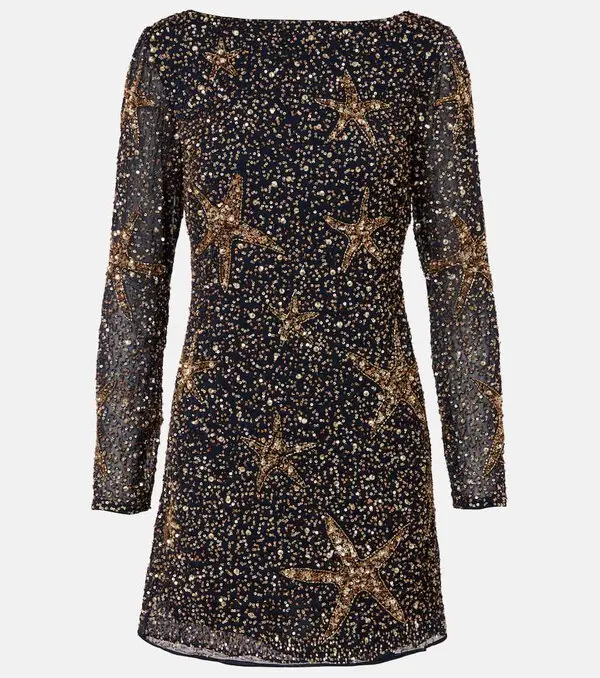 Rixo Ilse Sequined Minidress