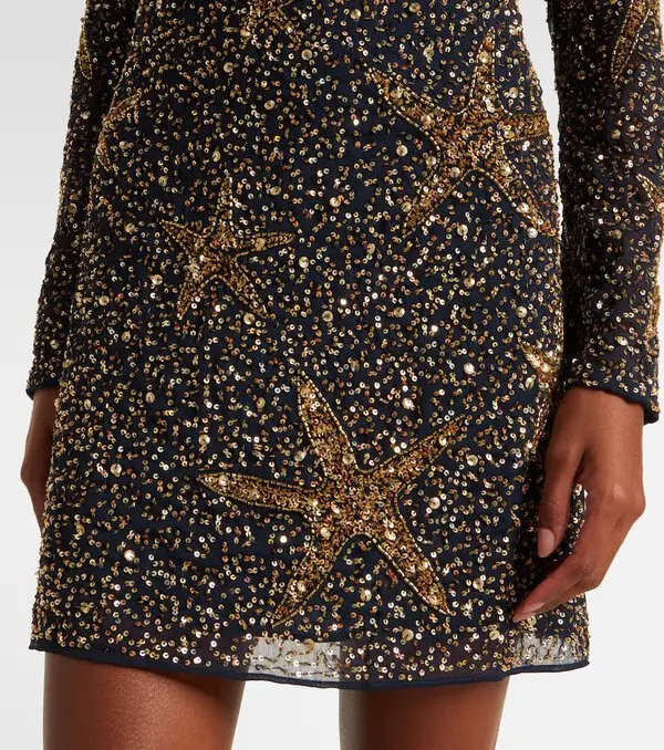 Rixo Ilse Sequined Minidress