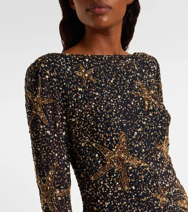 Rixo Ilse Sequined Minidress
