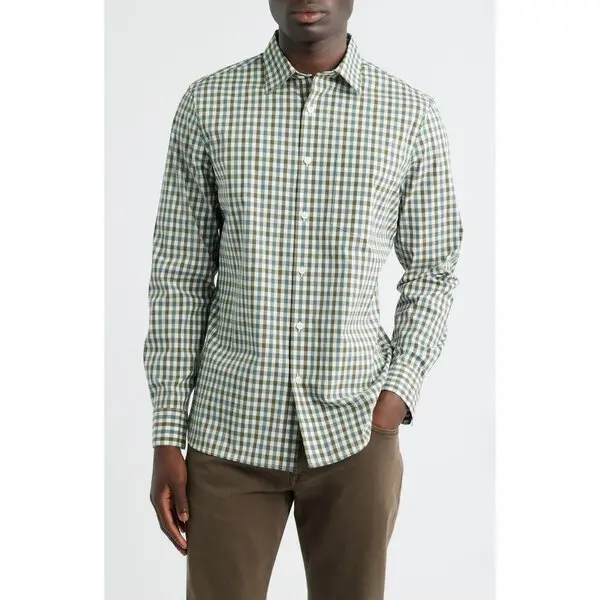 Nordstrom Jayde Plaid Stretch Button-up Shirt