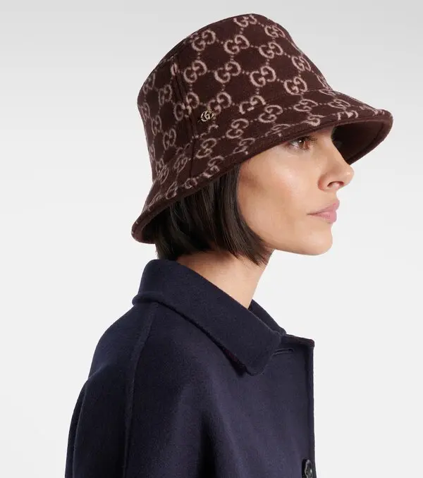 Gucci Gg Wool Bucket Hat