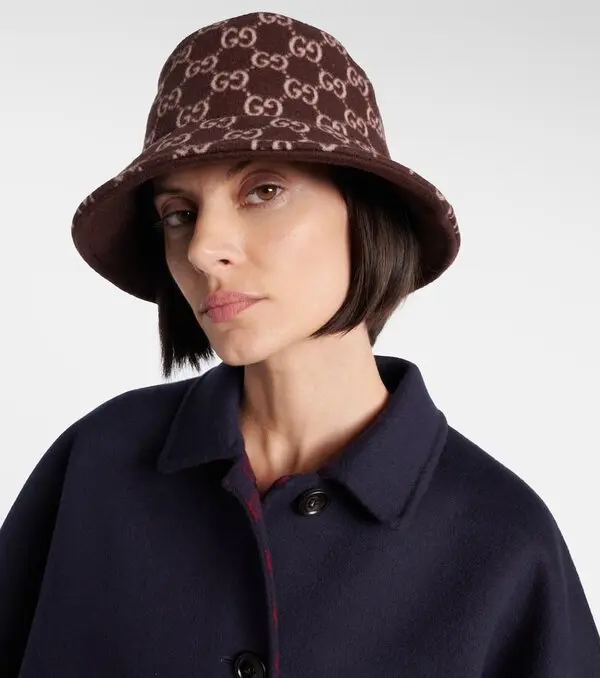Gucci Gg Wool Bucket Hat