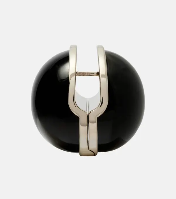 Alaïa Sphere Stud Earrings - Black