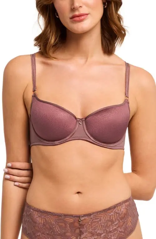 MONTELLE INTIMATES Metallic Underwire Spacer Balconette Bra