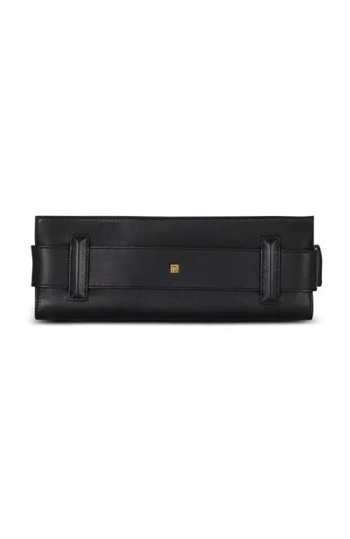 Balmain Anthem Clutch In Calfskin - Black
