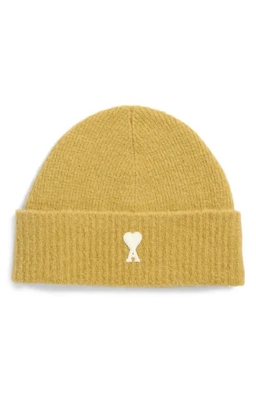 Ami De Coeur Mohair Beanie - Anis/ecru