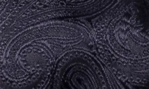 Eton Paisley Jacquard Silk Bow Tie - Navy