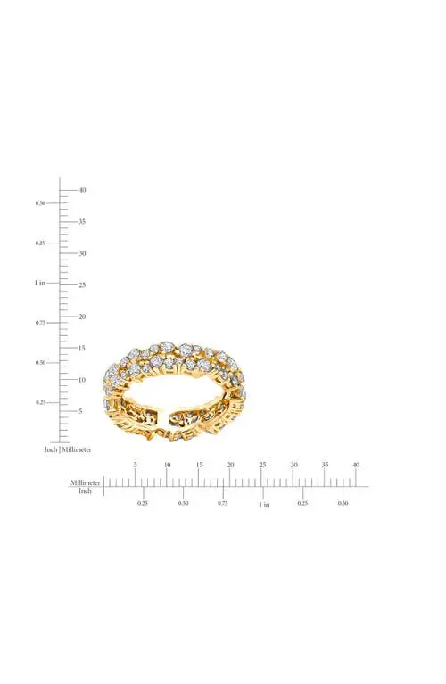 CRISLU Multicluster Cubic Zirconia Eternity Ring