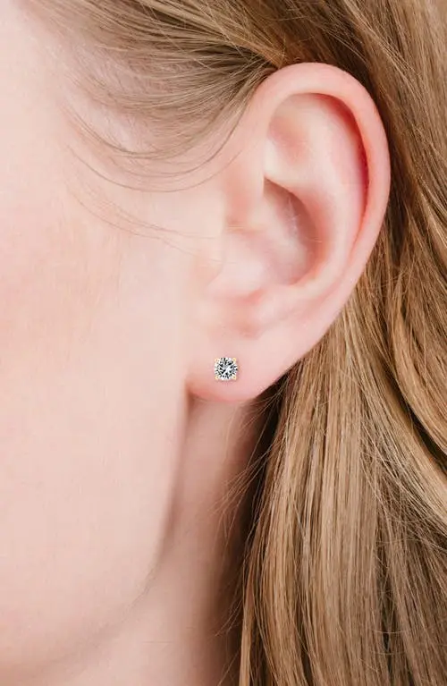 CRISLU Brilliant Cut Cubic Zirconia Stud Earrings