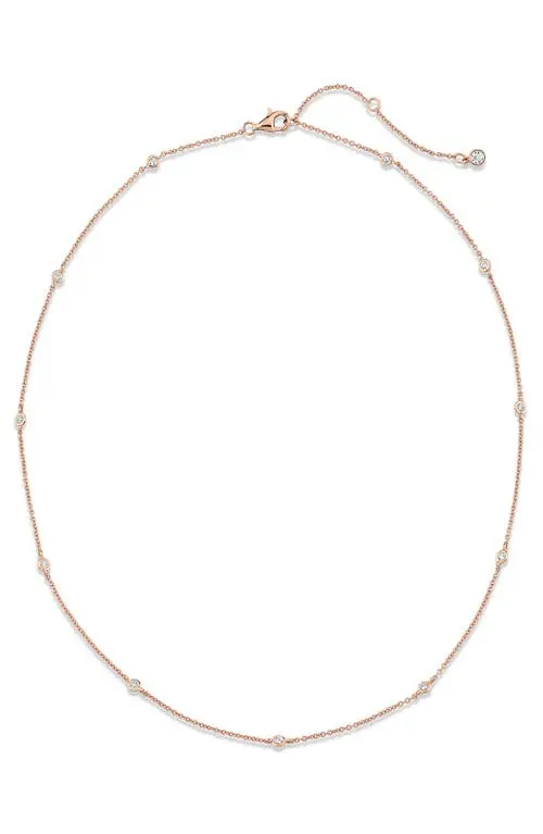 CRISLU Cubic Zirconia Bezel Chain Necklace