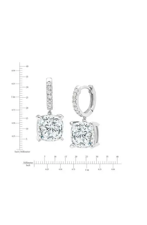 CRISLU Cubic Zirconia Drop Earrings