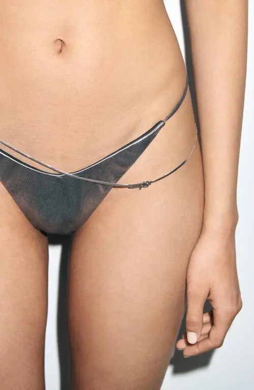 Mango Metallic Bikini Bottoms