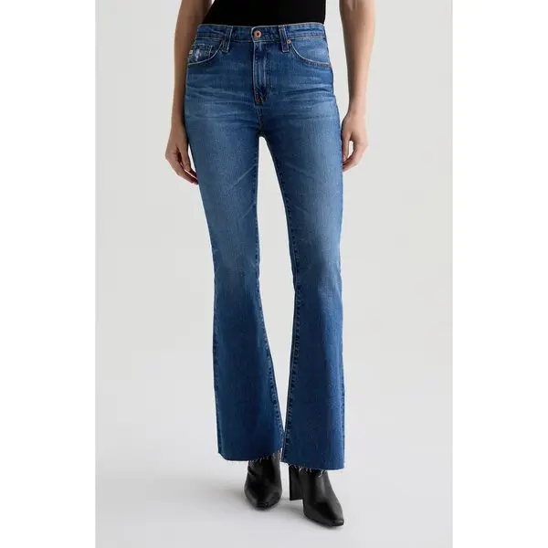 Ag Farrah Bootcut Jeans With Raw Hem - 15 Years Prague