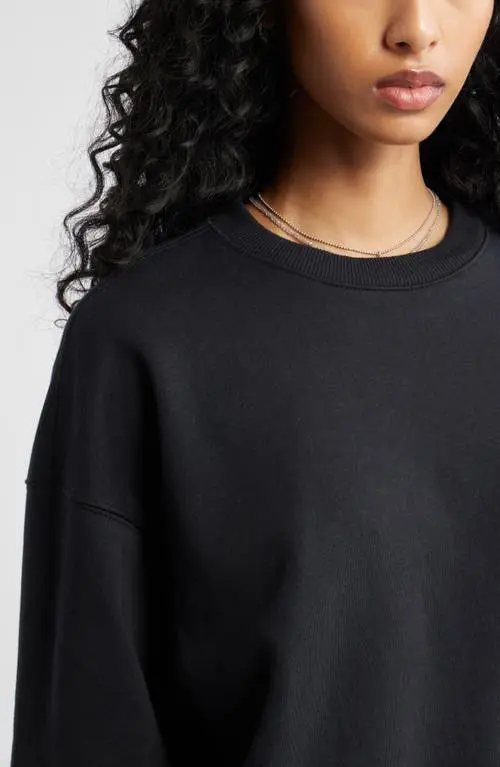 Bp. Relaxed Cotton Blend Sweatshirt - Black Jet