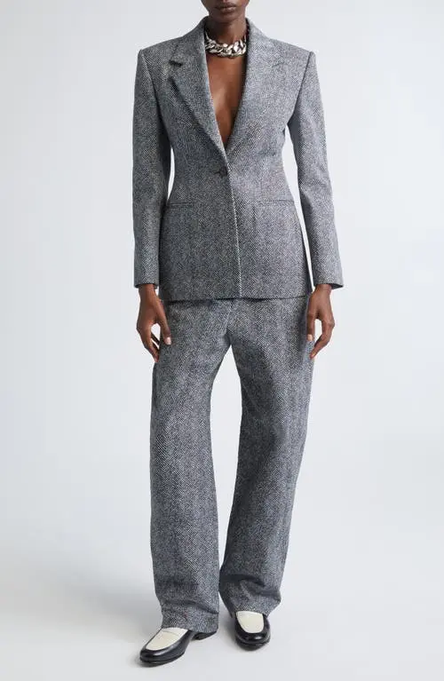 Givenchy Single-breasted Herringbone Blazer