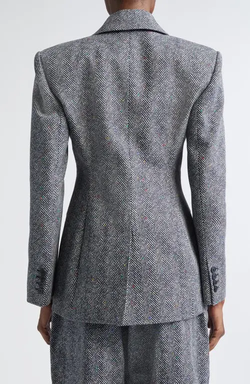 Givenchy Single-breasted Herringbone Blazer
