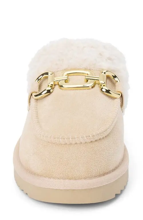 Matisse Davos Faux Fur Platform Slipper - Natural