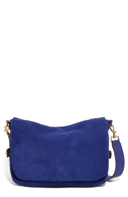 AIMEE Gramercy Suede Messenger Bag - Dusk Suede