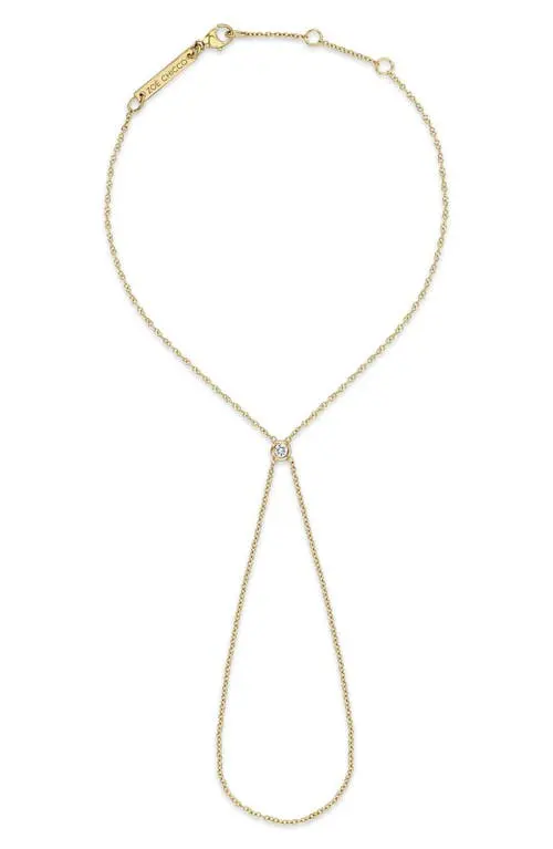 Zoe Chicco 14k Gold Hand Chain With Diamond