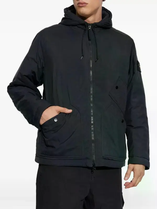 Stone Island Hooded Patch-pocket Jacket