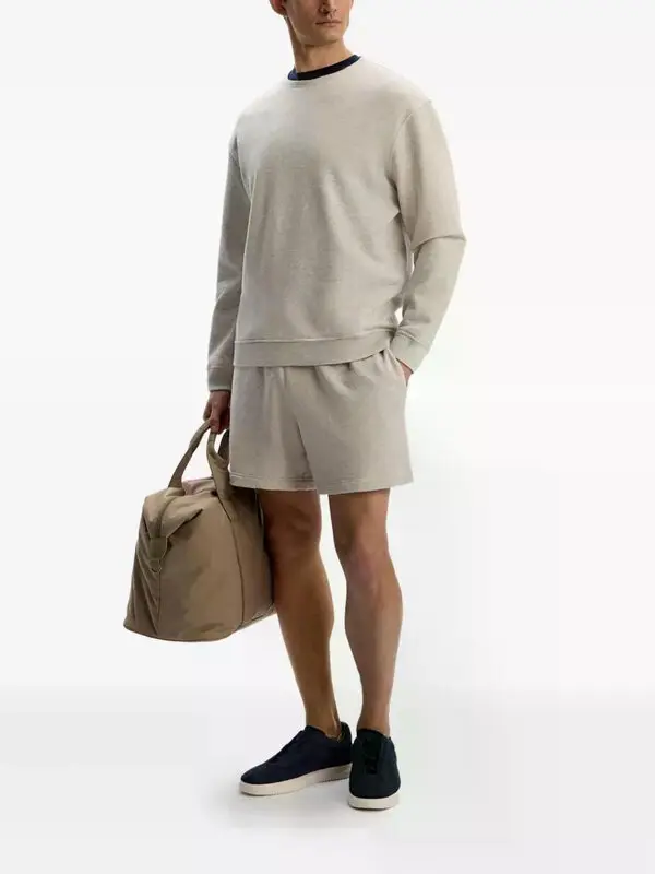 12 STOREEZ Crew-neck Long-sleeve Sweatshirt - Grey