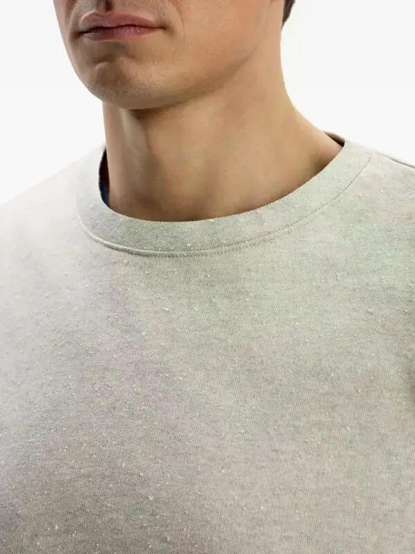 12 STOREEZ Crew-neck Long-sleeve Sweatshirt - Grey