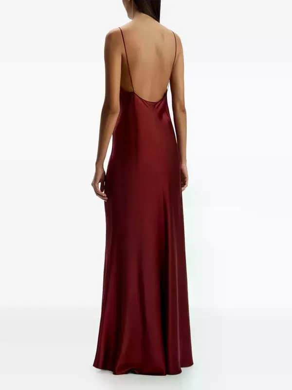 12 STOREEZ Spaghetti-strap Silk Gown