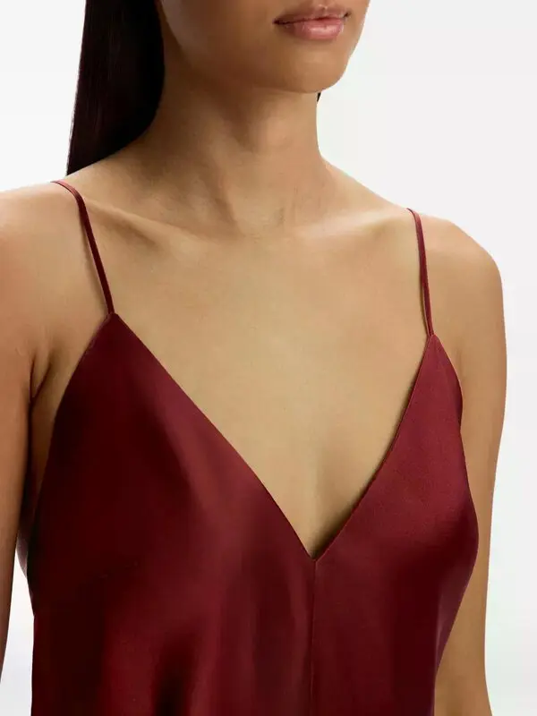 12 STOREEZ Spaghetti-strap Silk Gown