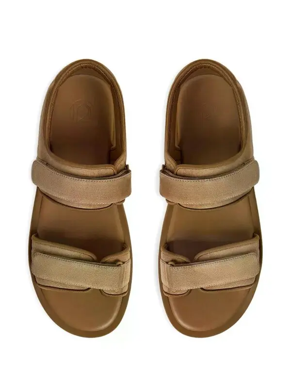 12 STOREEZ Touch-strap Suede Sandals