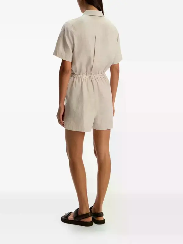 12 STOREEZ Drawstring Linen Playsuit