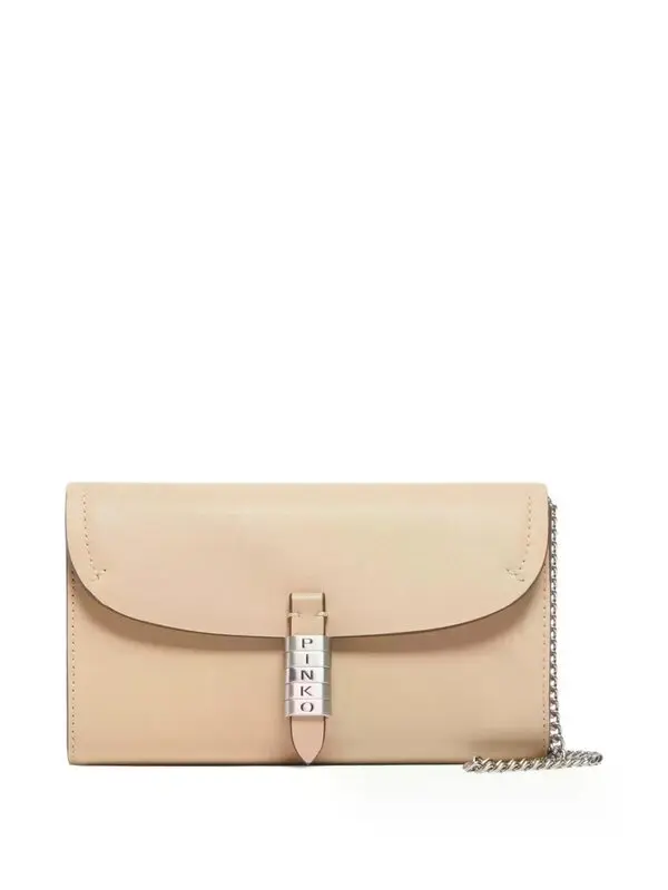 Pinko Chain-strap Leather Clutch