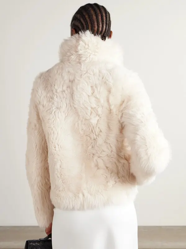 YVES SALOMON Shearling Cropped Jacket