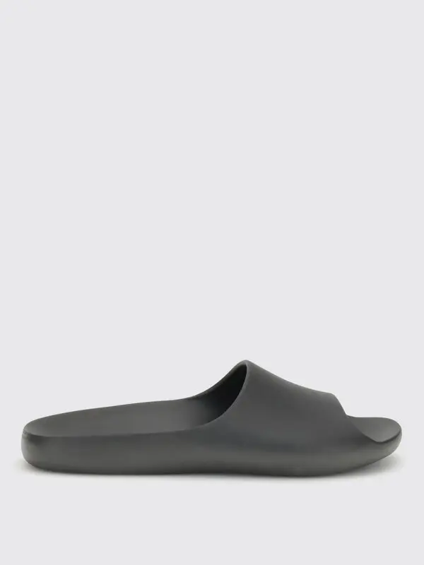 THE ROW Flat Sandal - Black