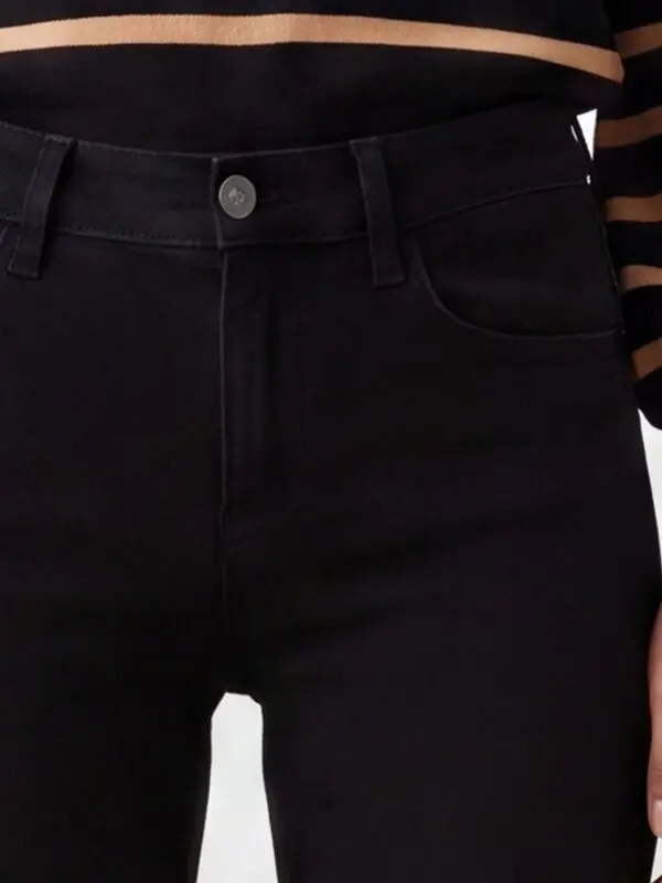 Liu Jo Mid-rise Skinny Jeans In Denim - Black
