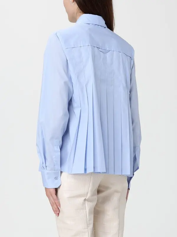 SEMICOUTURE Shirt - Gnawed Blue