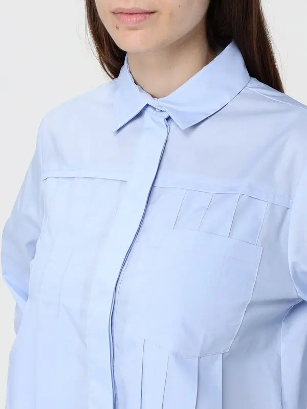 SEMICOUTURE Shirt - Gnawed Blue