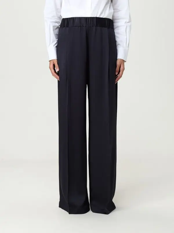 SEMICOUTURE Wide Leg Trousers - Black