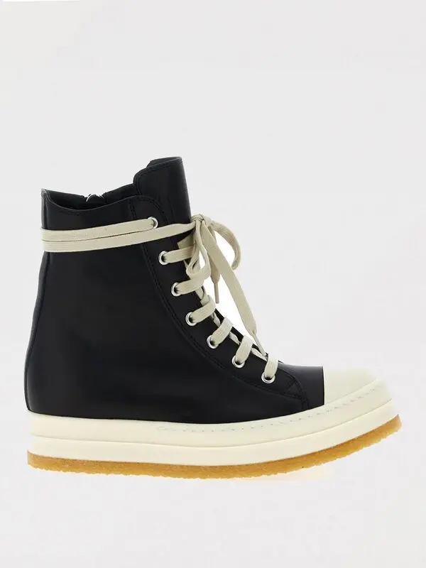 Rick Owens High Top Sneakers - Black