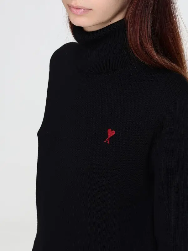 AMI Paris Merino Wool Turtleneck Sweater