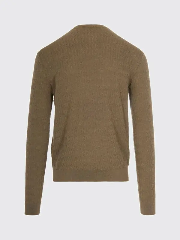 Emporio Armani Textured Crew Neck Pullover