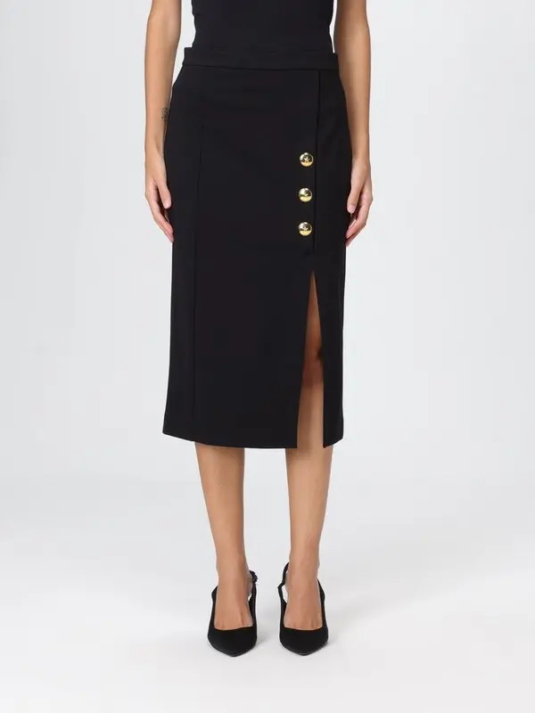 Pinko Button Detailed Midi Skirt