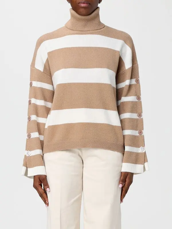 Liu Jo Striped Sweater - Biscuit