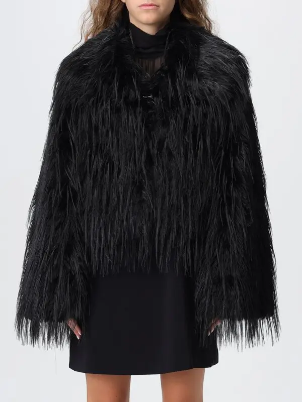 Pinko Fur Coat - Black