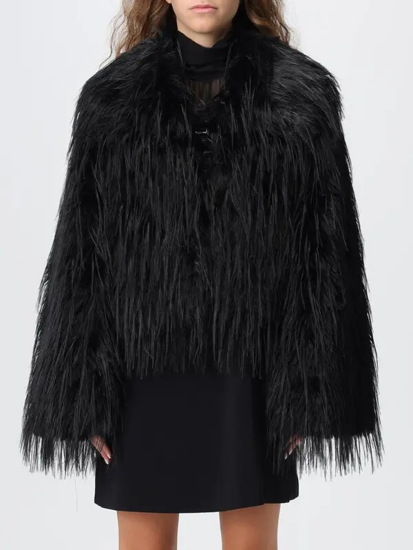 Pinko Fur Coat - Black