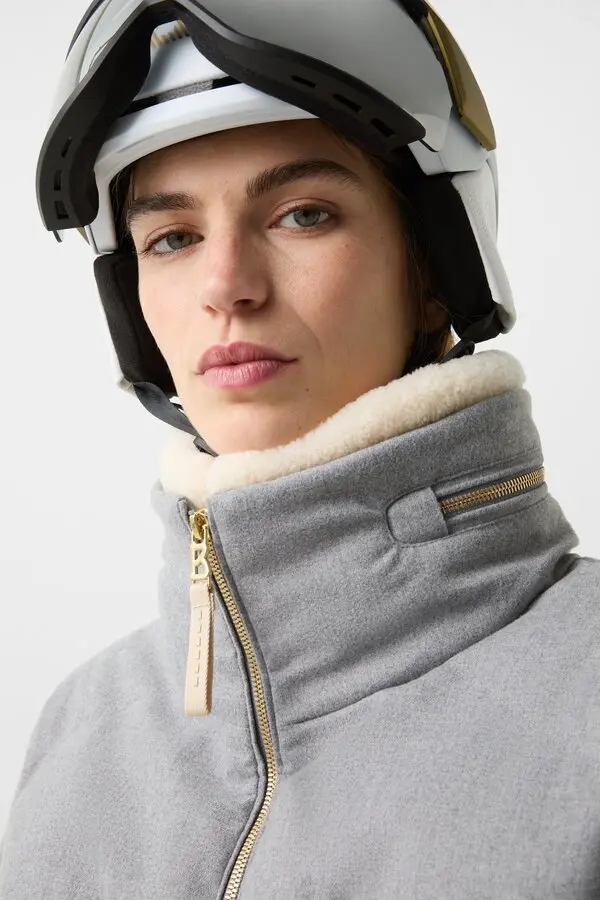 Bogner Valea Down Ski Jacket - Gray/cream