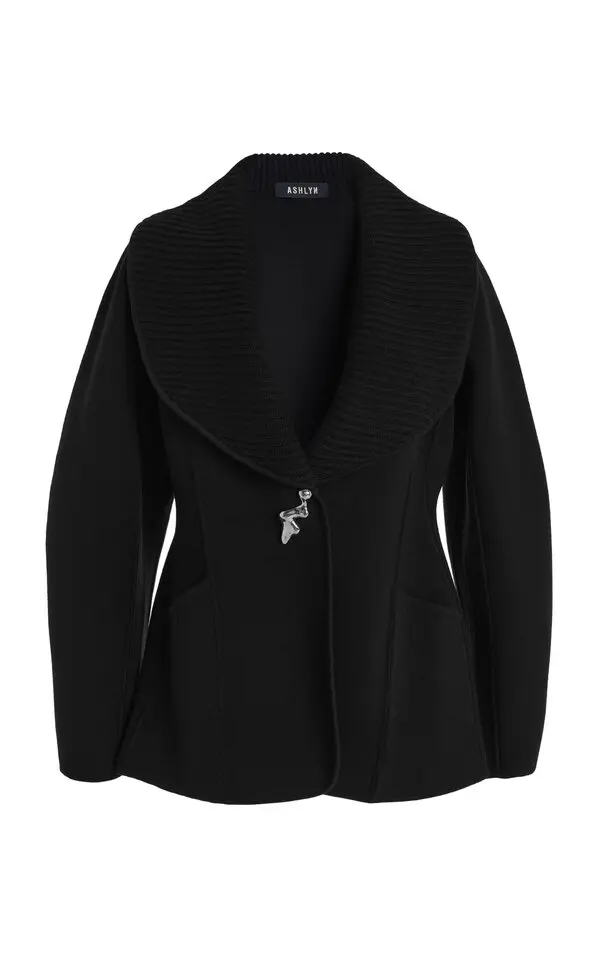 ASHLYN Aislinn Merino Wool Jacket - Black