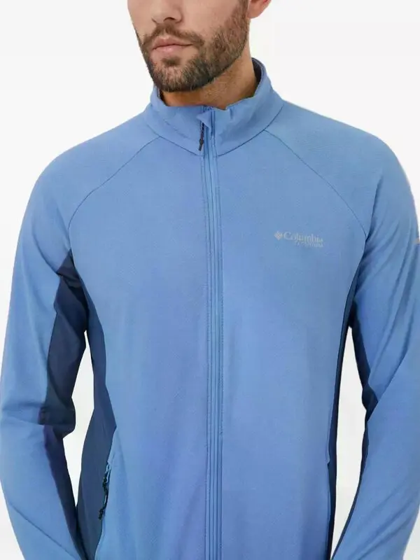 Columbia Colour-block Zip-up Sweater