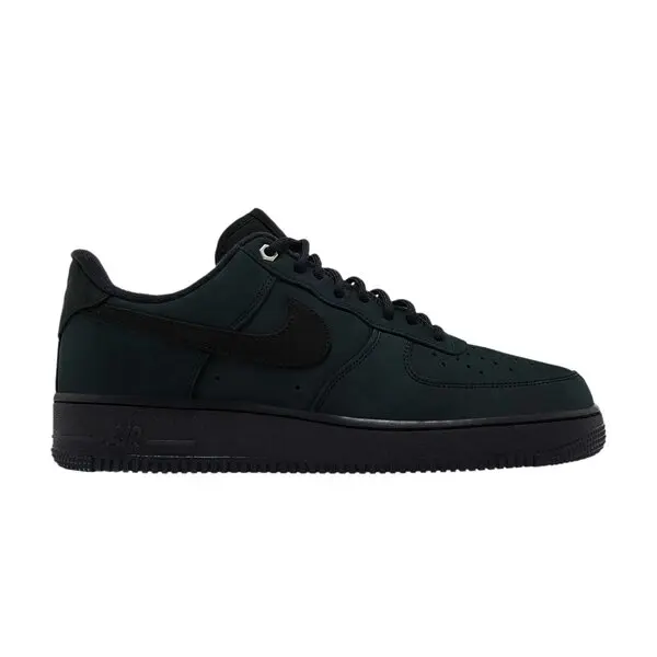 Nike Air Force 1 Low Triple Nubuck Sneakers - Black